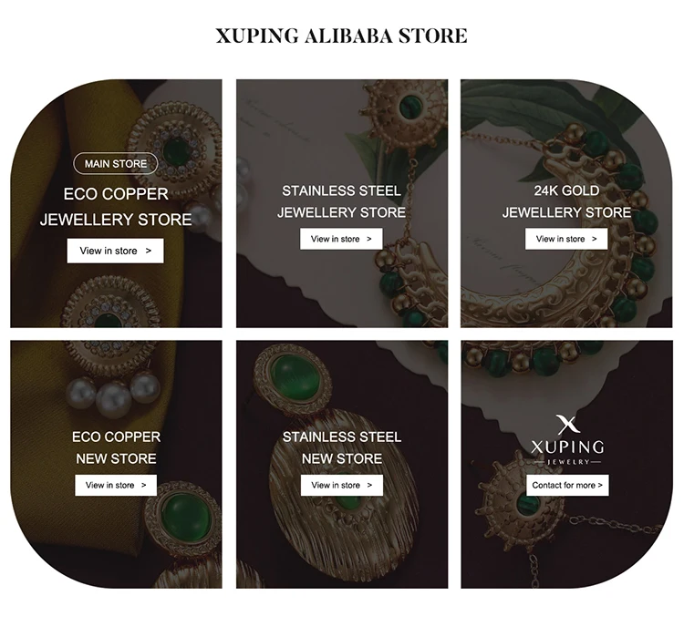 X000675517 XUPING Jewelry 18K Gold Plated Exquisite Heart Shaped Cubic ...