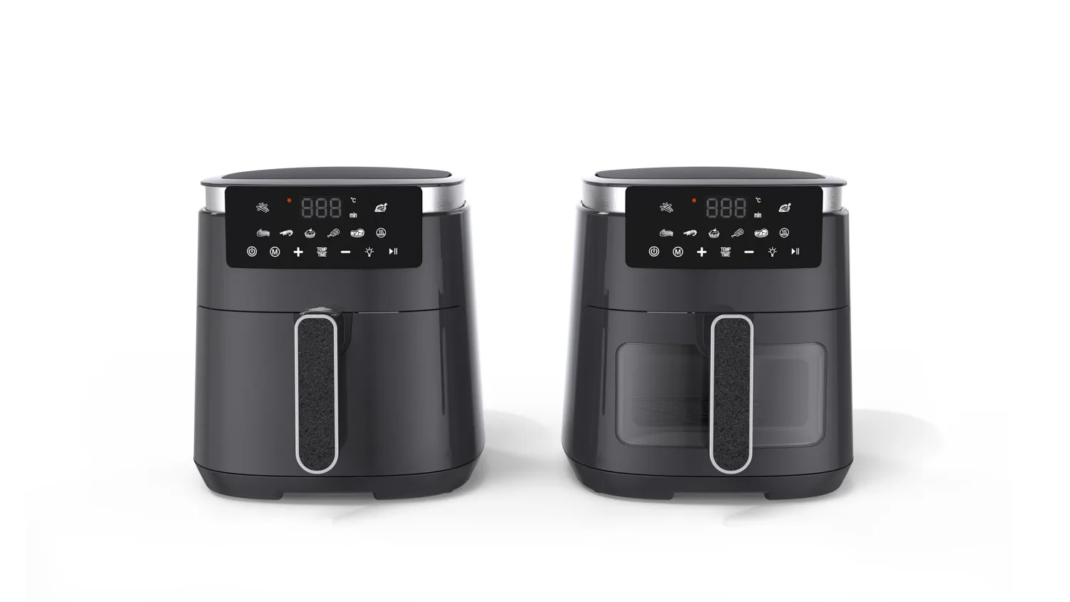 Jewin 5l 1300w Electric Air Fryer Digital Touch Control With Led ...