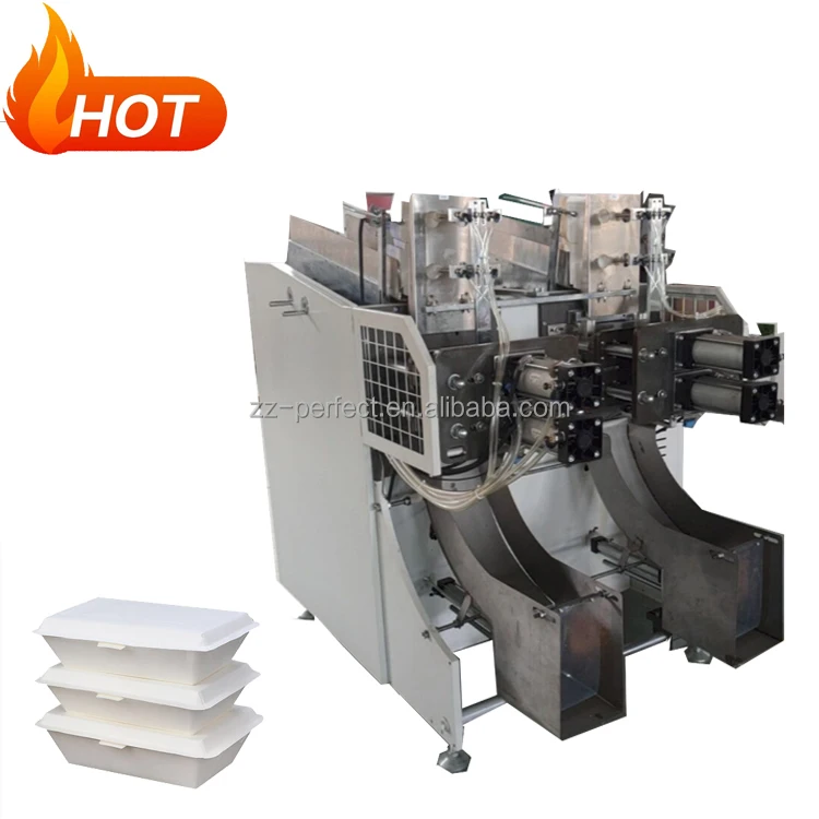 Fully Automatic Disposable Double Station Paper Lunch Box Machine Duplex Take Away Food Box ...
