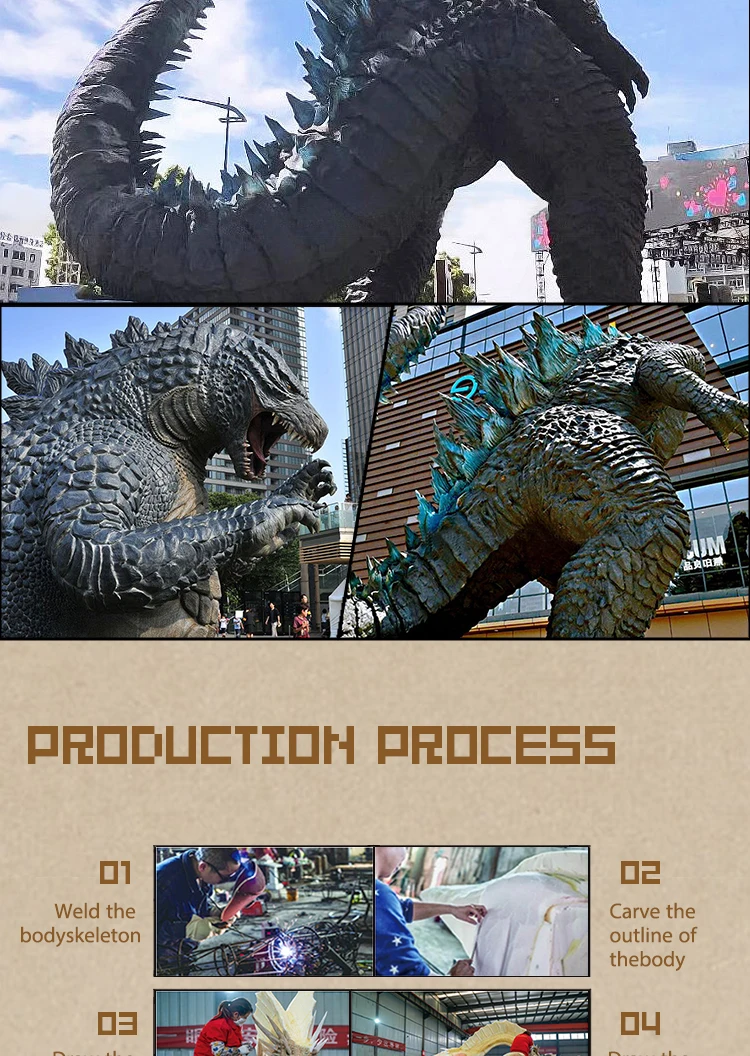 Godzilla Animatronic Model Walking Life Size Dinosaur Products For ...