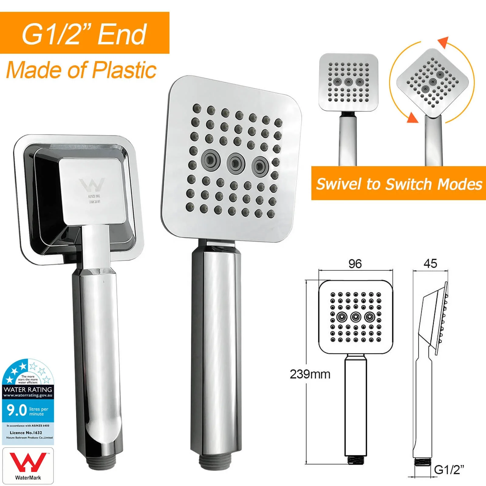 Australian Standard Wels Watermark Square 3 Function Soft Water ...