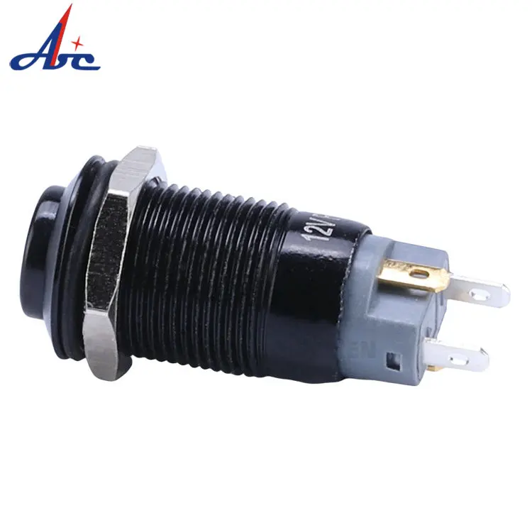 Mini Push Button Switch Stainless Steel Ip65 Black Housing 4 Pin ...