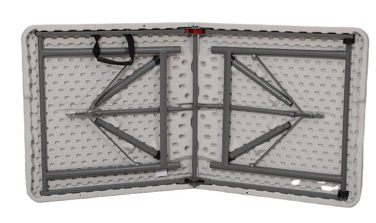 4FT Folding in Half Adjustable Plastic Table for Chinese Outdoor Indoor ...