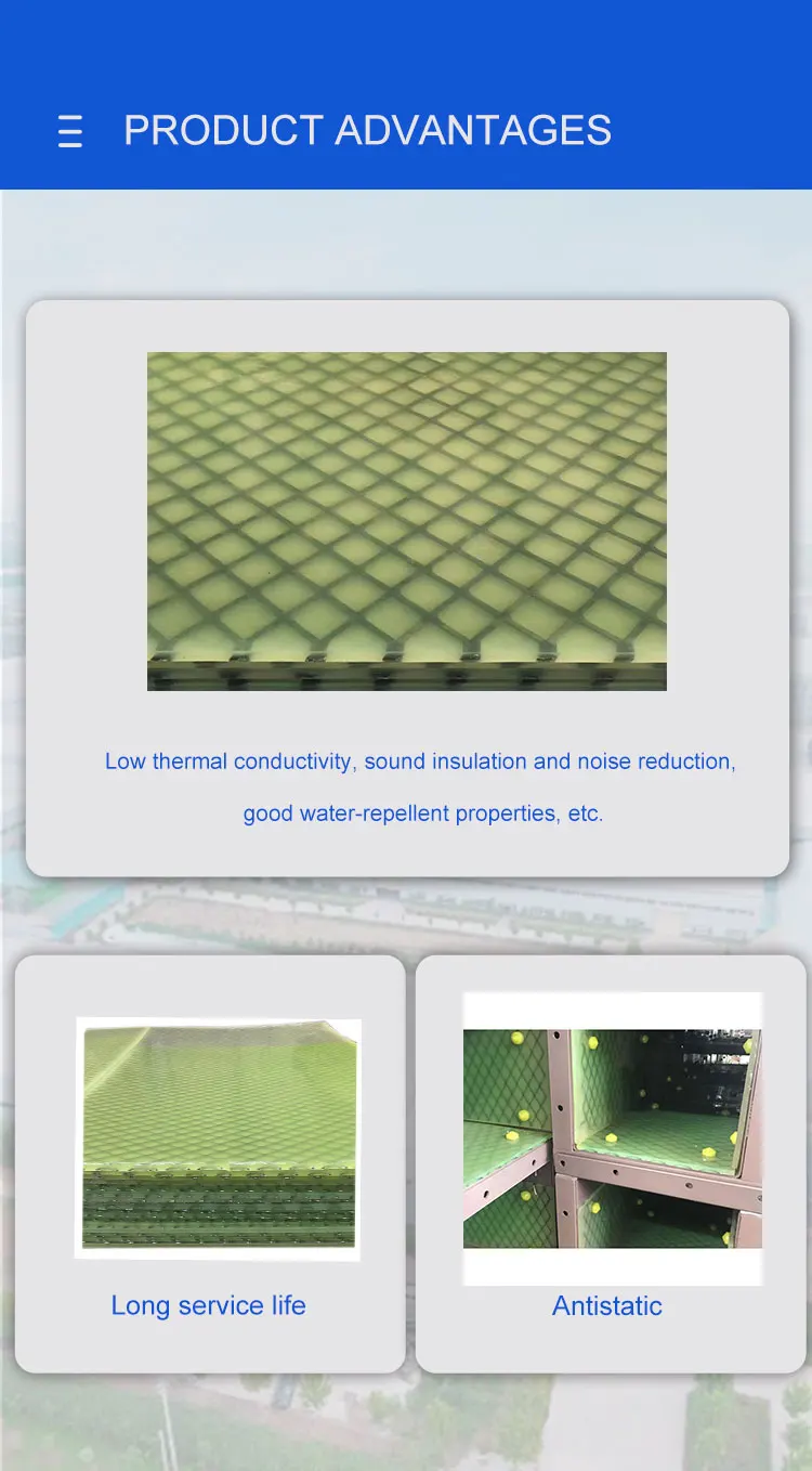 Grain Warehouse Wide Usage Pu Metal Liner Anti Static Metal Net Based ...