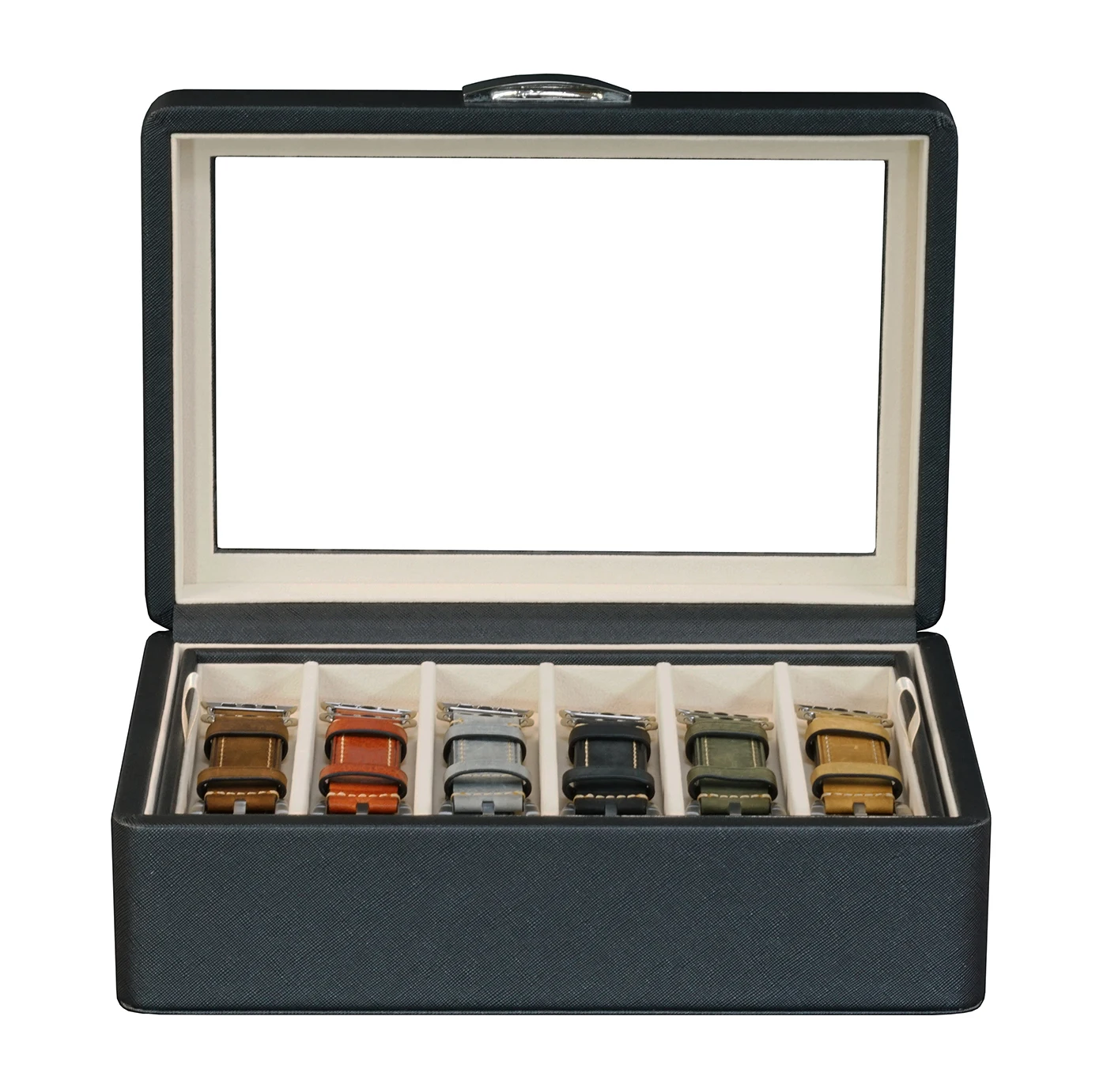 Sonny Custom Black Leather Watch Strap Storage Box Packaging For ...