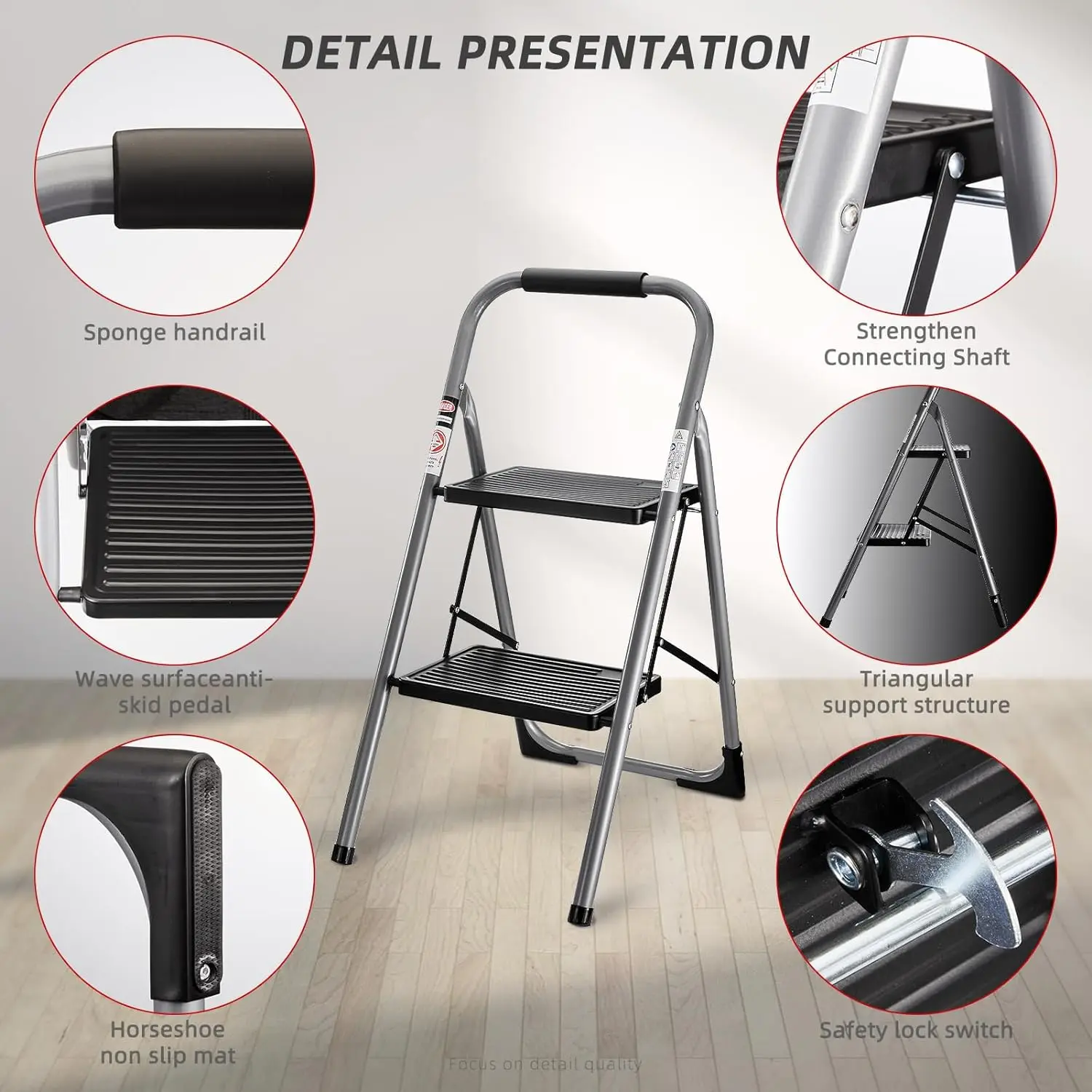 Wholesale Home Folding Ladder Multifunctional Aluminum Folding Step ...
