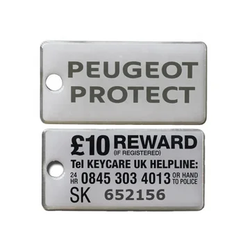 Barcode Key Fobs With Unique Id Number Keychains Qr Code Key Tag Key ...