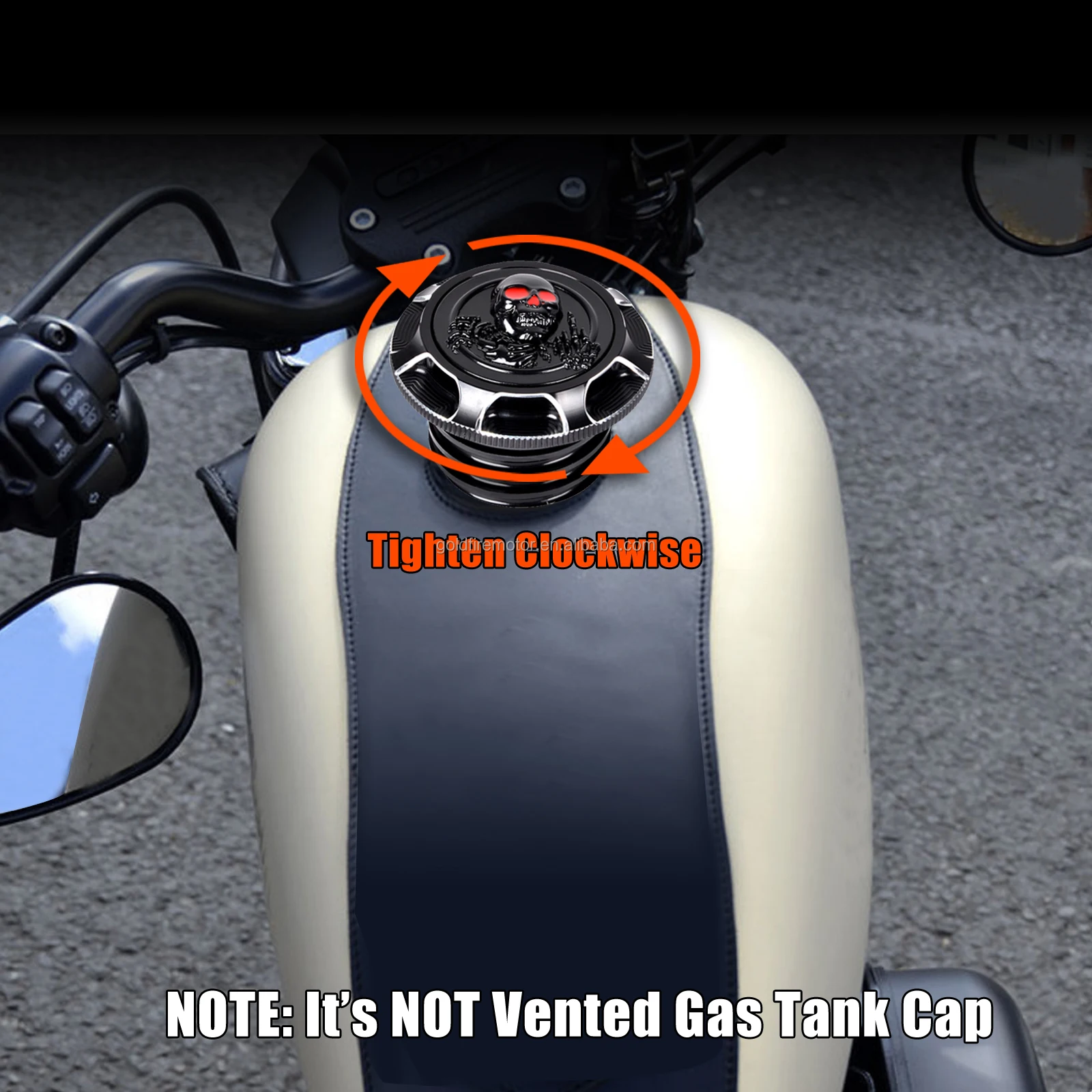 3d Motorcycle Tank Cover Cnc Aluminum Fuel Gas Decorative Oil Cap For ...