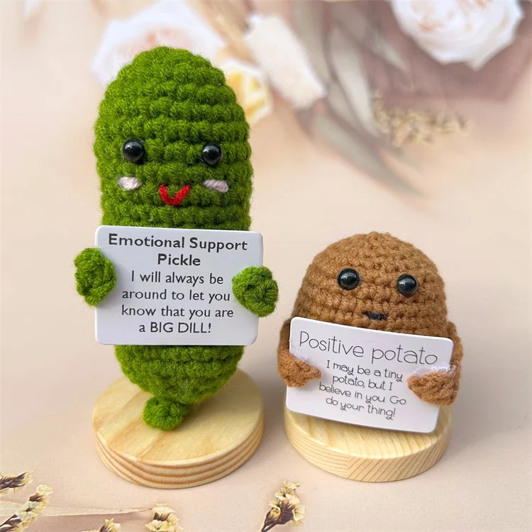 Emotional Support Pickle - Handmade Crochet Delight