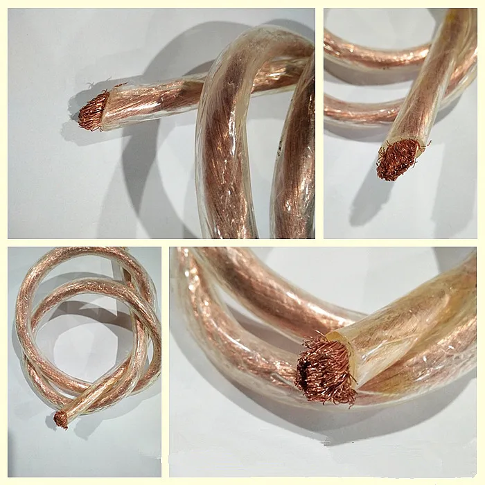 Clear Flexible Grounding Cable - Copper with PVC Jacket