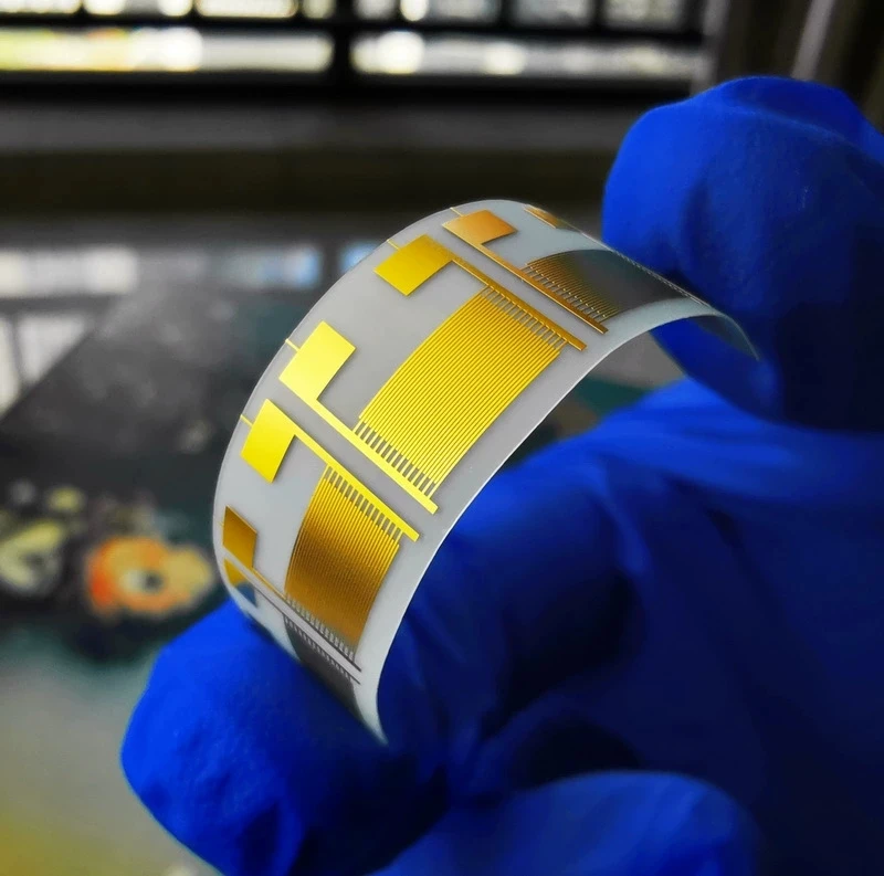 Flexible Interdigital Finger Gold Electrode With Polyethylene ...