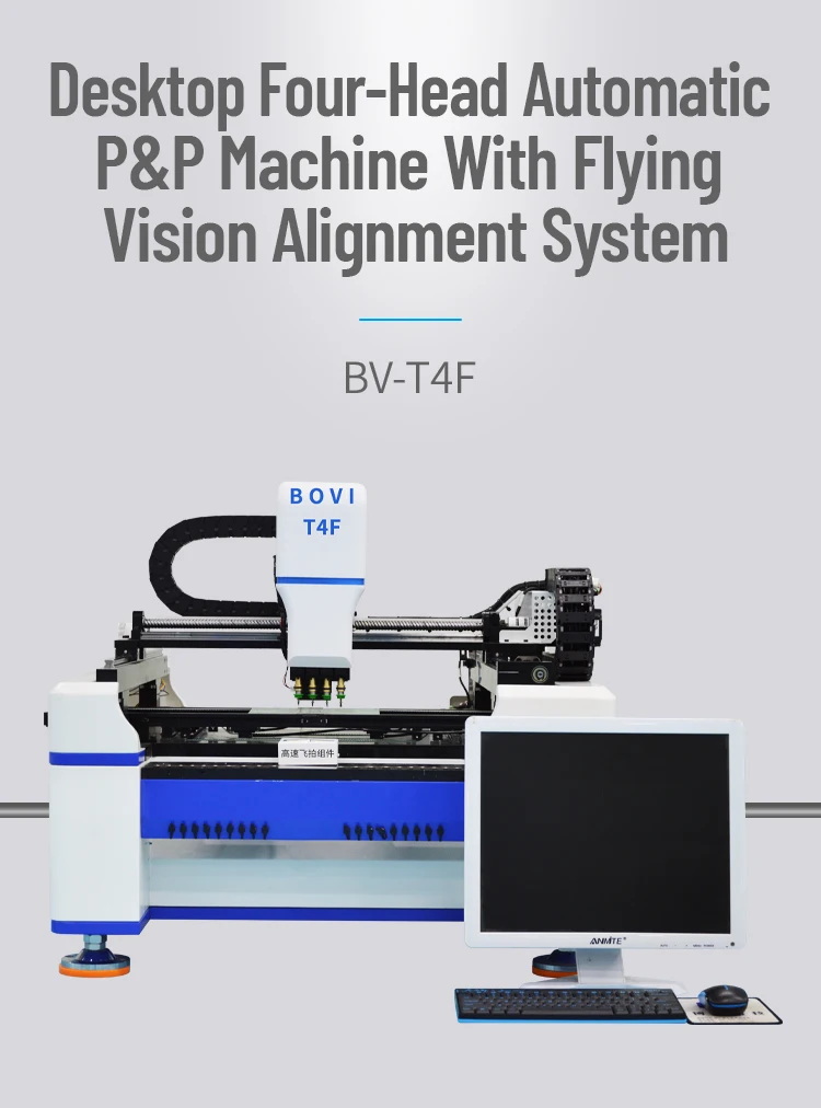 Bovi SMT 4 Head Flying Vision Machine - Efficient Assembly