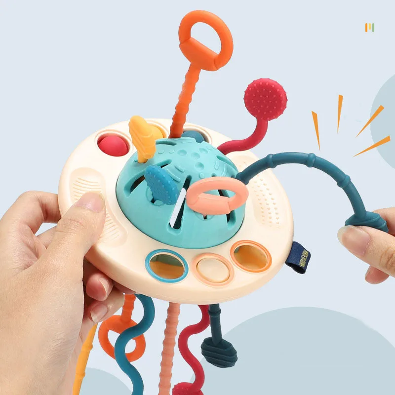 Baby Sensory Training Activity Flying Saucer Interactive Toy Kids Ufo ...