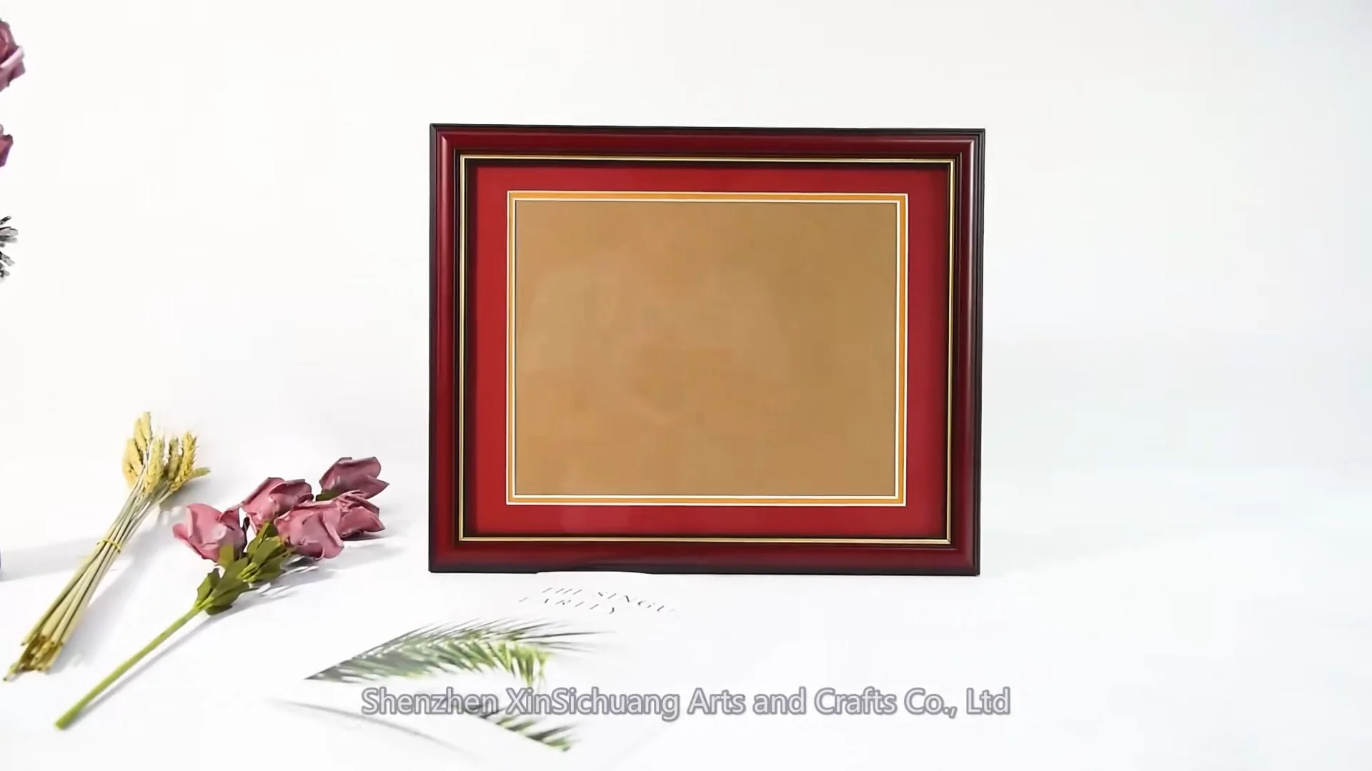 Modern Wall Mounting Classic Cherry Wood Color Displays 8.5x11 Diploma ...
