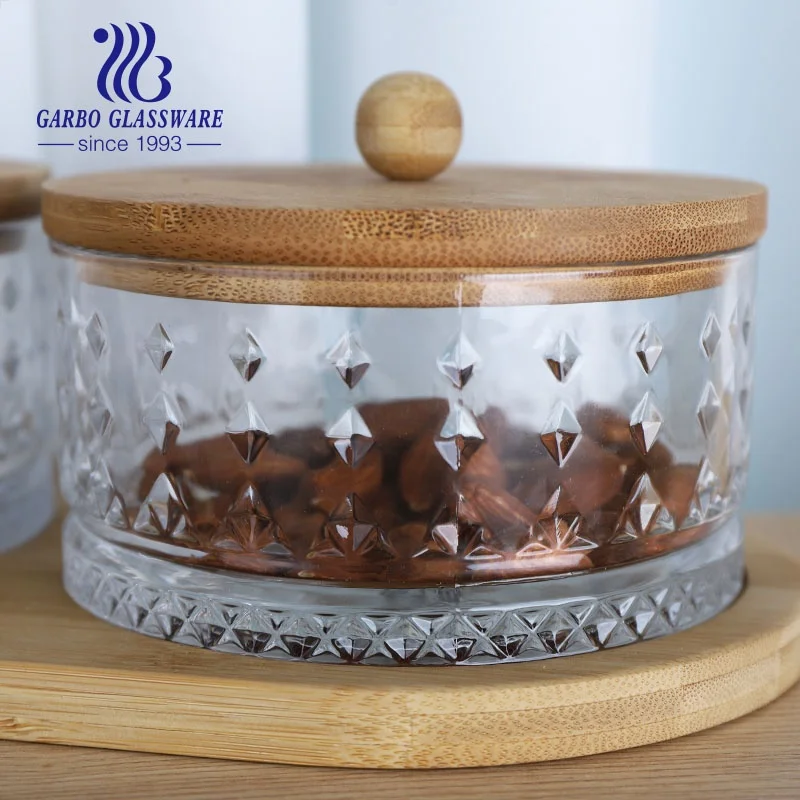 Garbo Glassware Exclusive Design - Embossed Snack Bowl