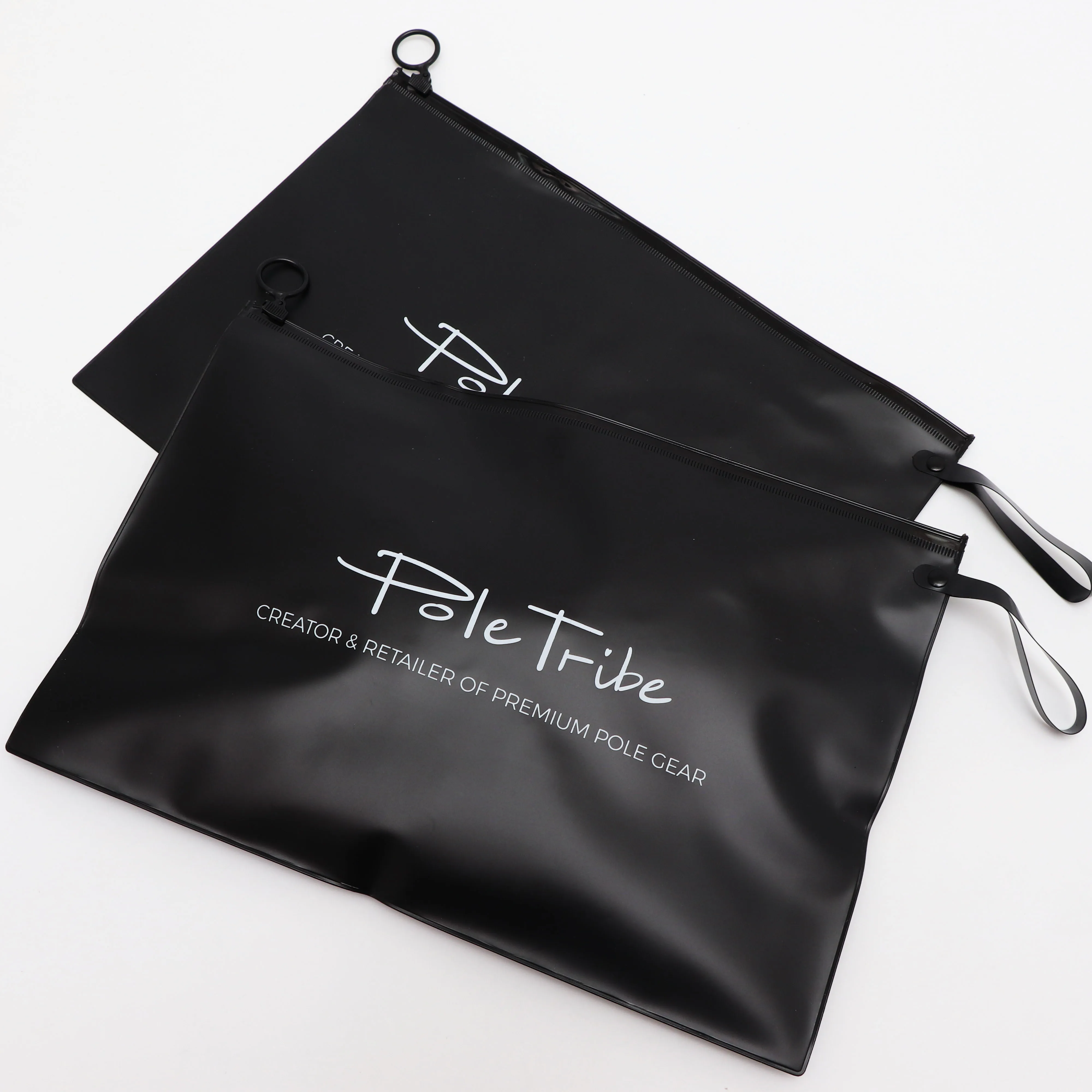 Luxury Matte Black Zipper Bag - Ideal for Clothing Storage