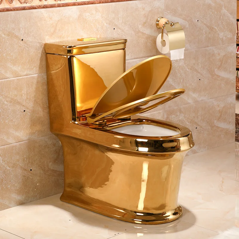 Gold Toilet - Luxury House Hotel Golden Color Sanitary Ware