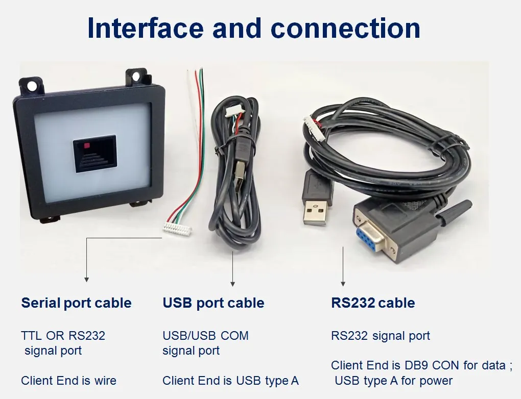 Honorway Long Reading Distance 1.6Meters QR Code Barcode Scanner Module ...