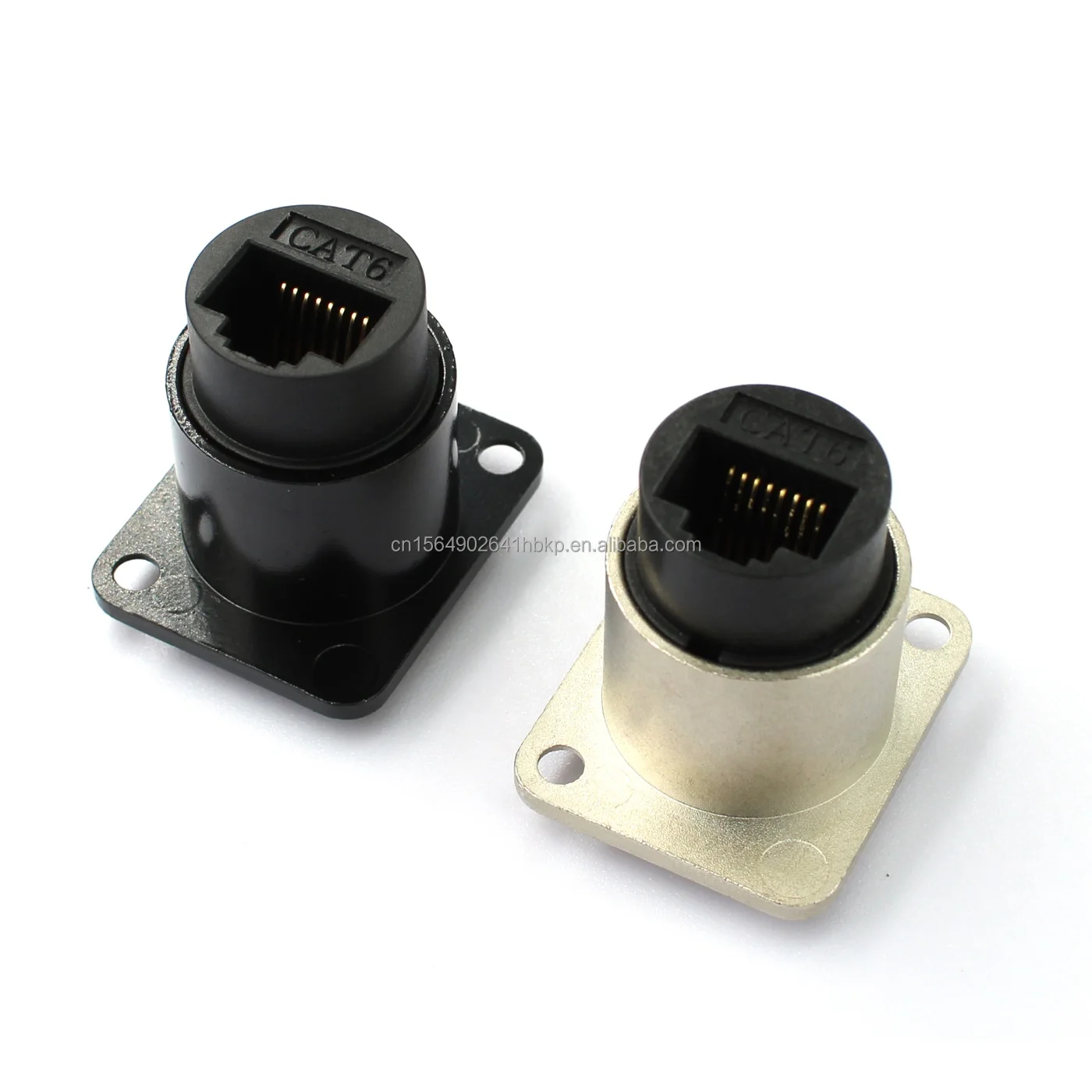 D-Type Network Ethernet Extension Adapter CAT6 Panel Mount RJ45 Socket ...