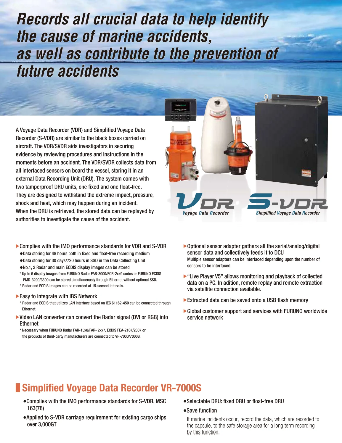 FURUNO VR-7000S Ship Voyage Data Recorder - IMO CCS Compliant