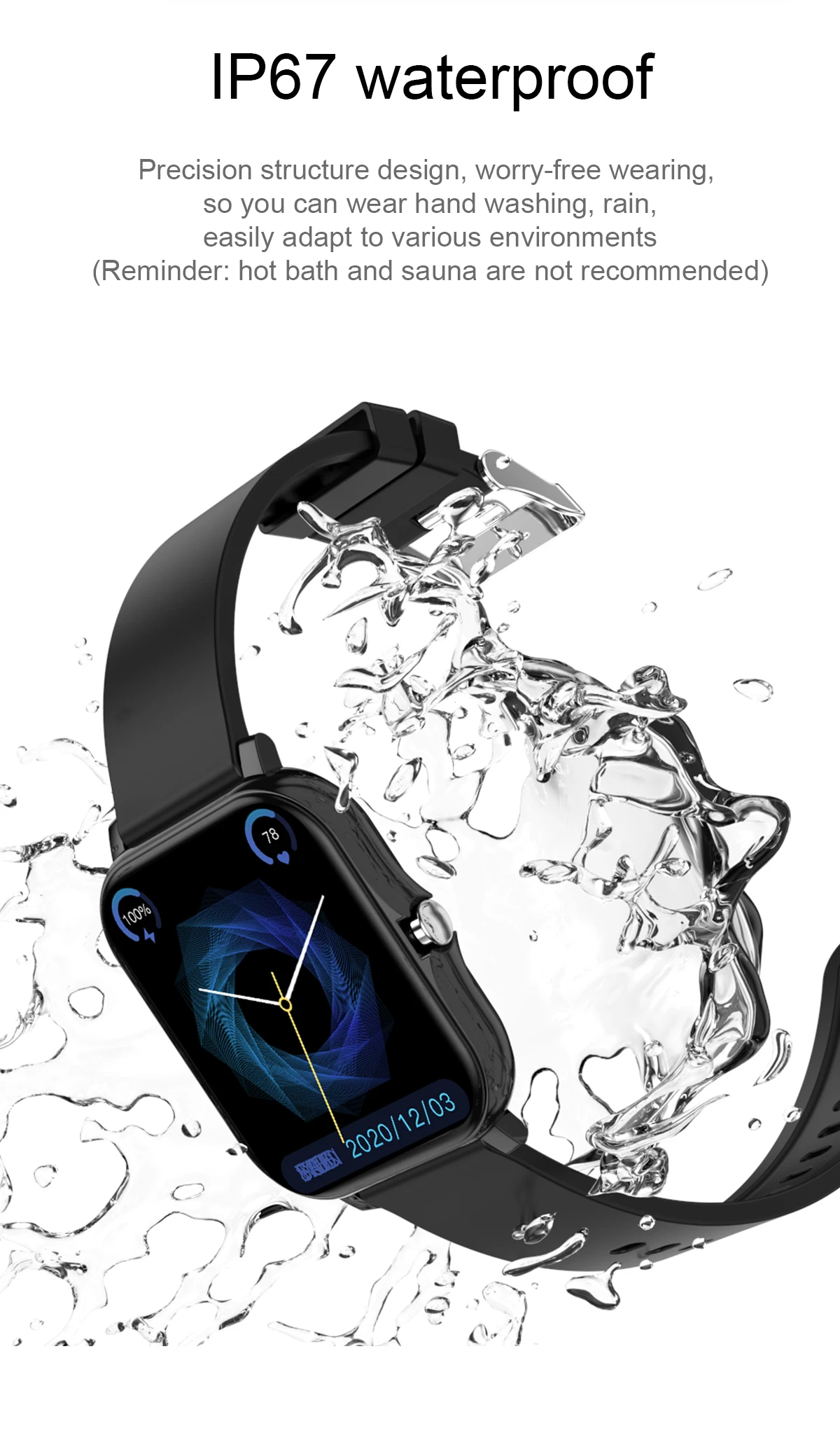 Customization OEM SmartWatch Sports Health Heart Rate Sleep Blood ...