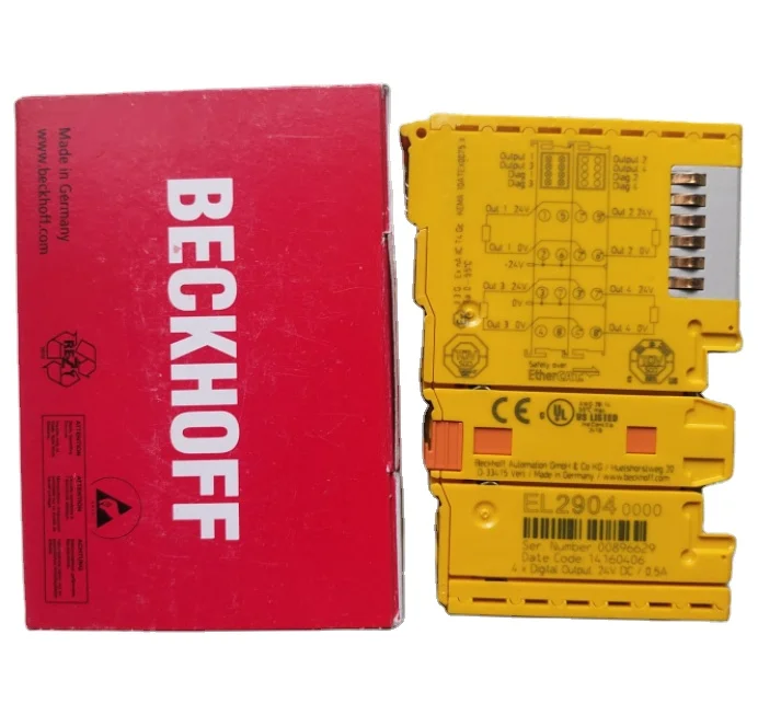 Becshoff El2904 — Terminal De Sortie Numérique À 4 Canaux,Twnsafers,24 V Dc - Buy Beckhoff ...