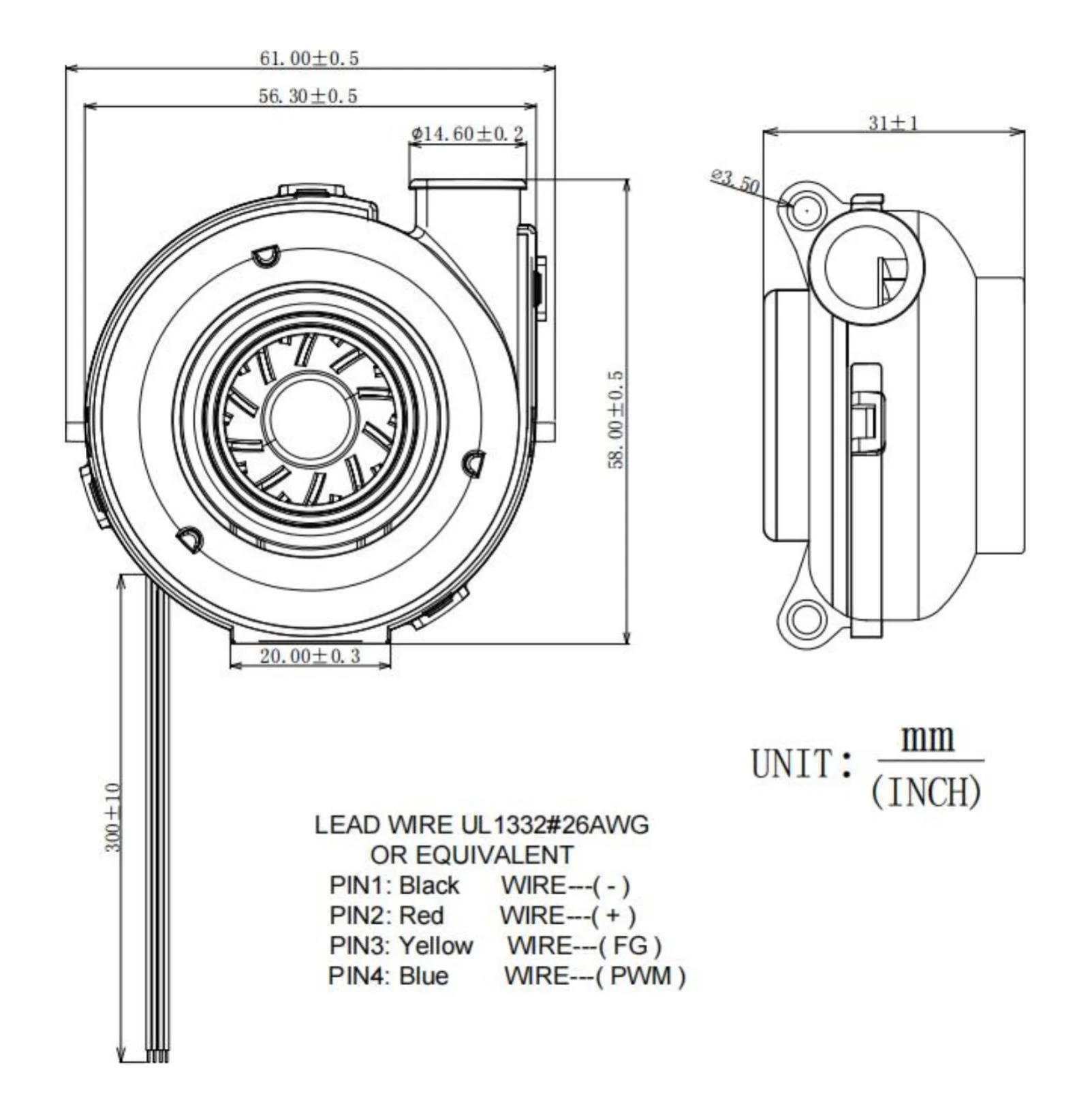 High Pressure 12V 24V DC Blower - High Speed, Low Noise