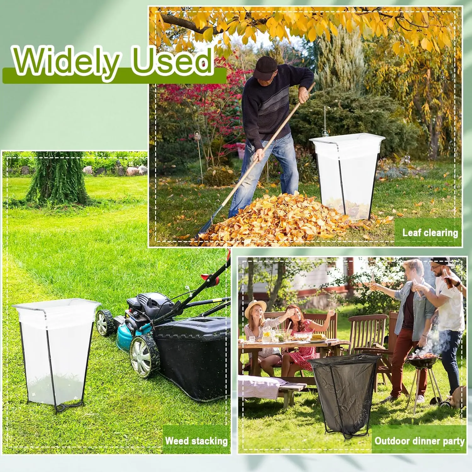 Jh-mech Portable Garbage Bag Racks - Durable & Versatile