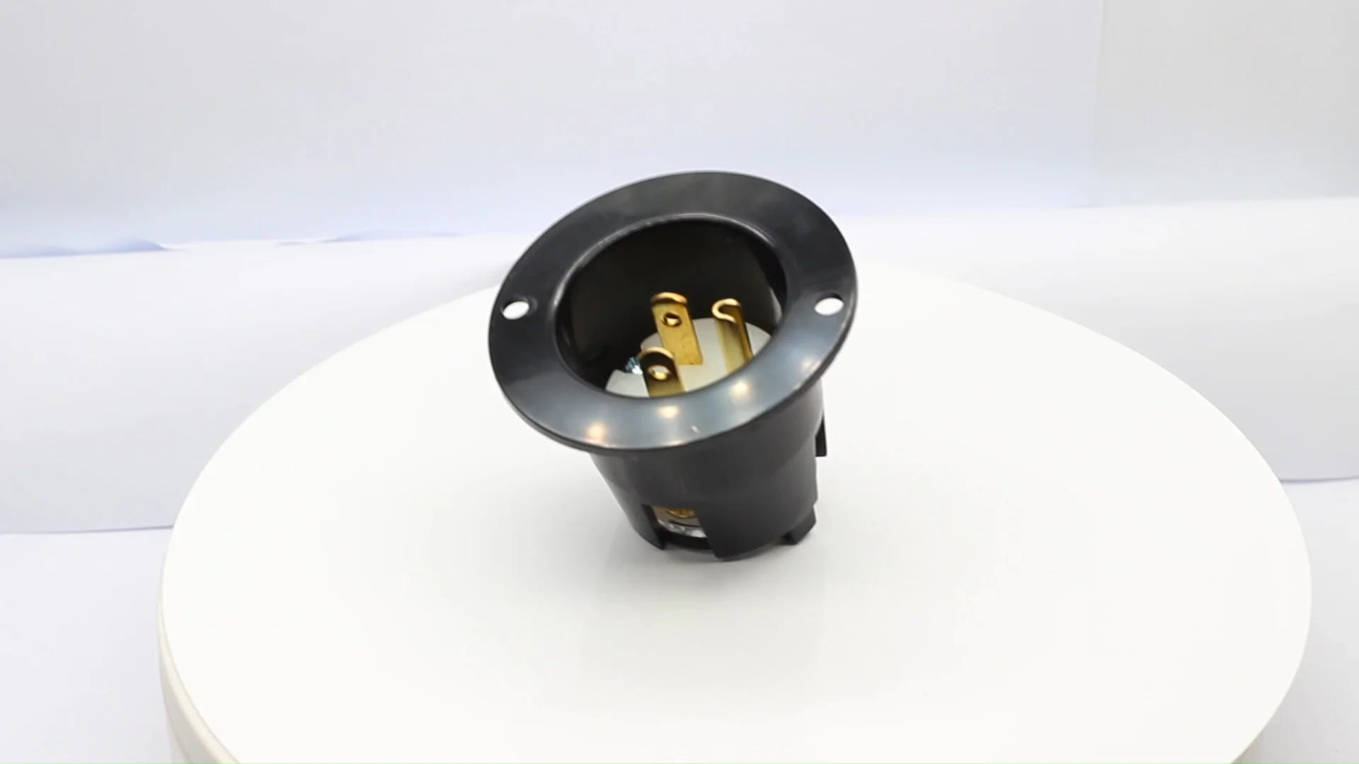 15 Amp Flanged Inlet 125v Nema 5-15 Socket Rv Shore Power Inlet - Buy ...