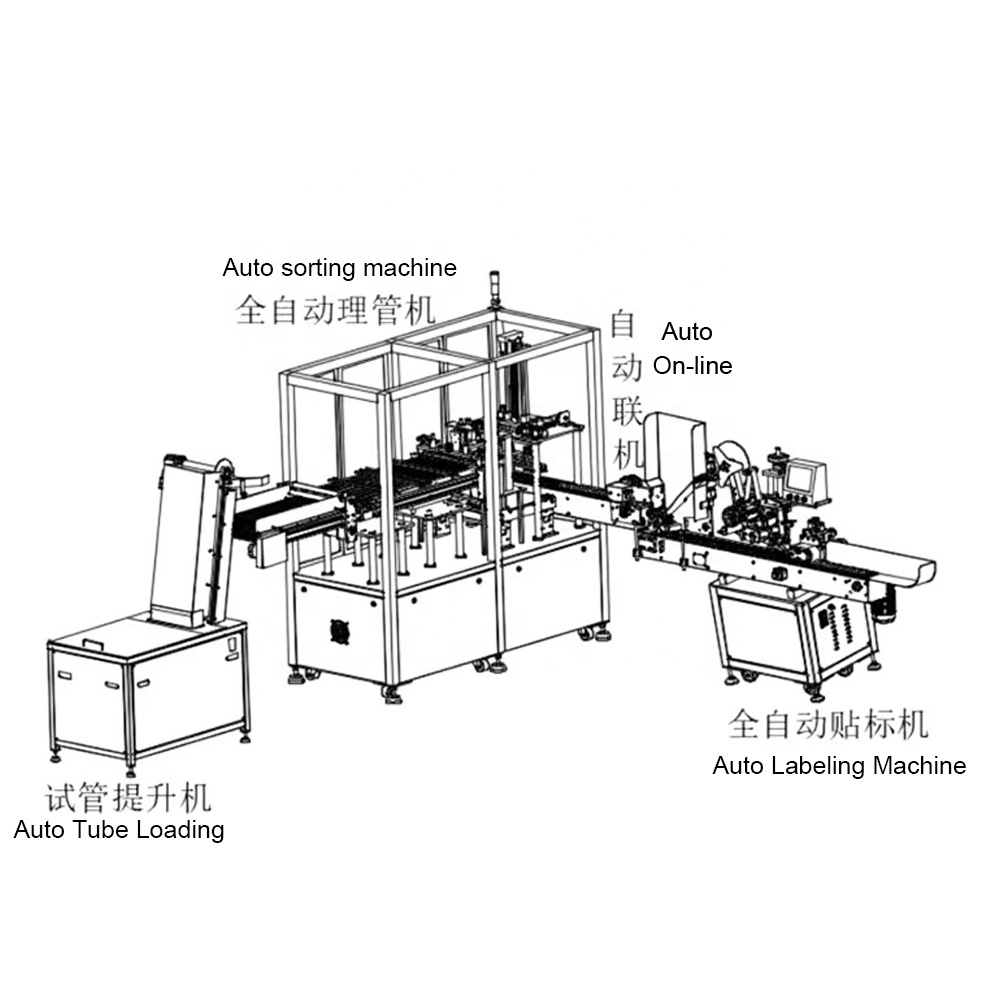 380V/50HZ 4KW Blood Tube Sorting Machine 13x75/100mm 16x100mm Loading ...