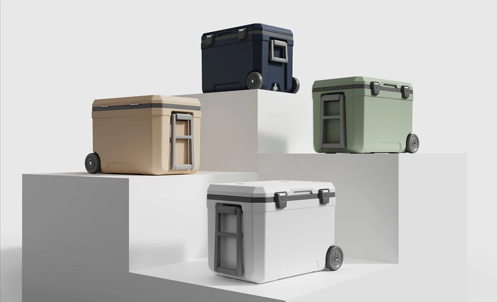 45L Insulated Ice Cooler Box - Perfect for Outdoor Camping