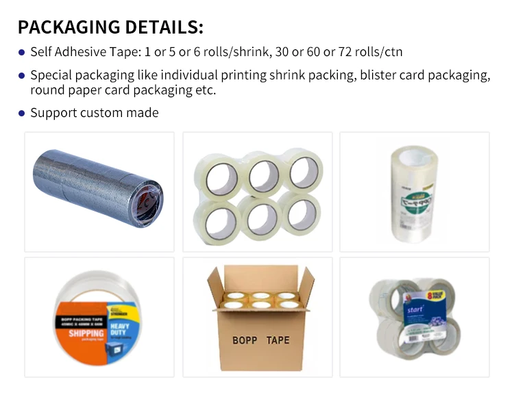 Custom Carton Shipping Sealing Cartons Transparent Clear Bopp Packing ...