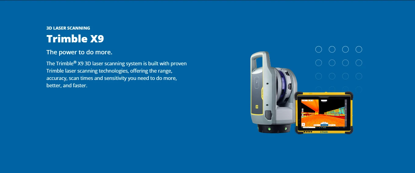 Trimble X9 Scanner Ground Station Type 3D Laser Scanner for Geospatial ...