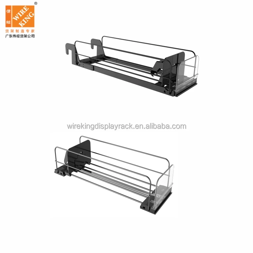 Wireking Shelf Pusher System Spring Loaded Bottle Sliding Drink Pusher ...