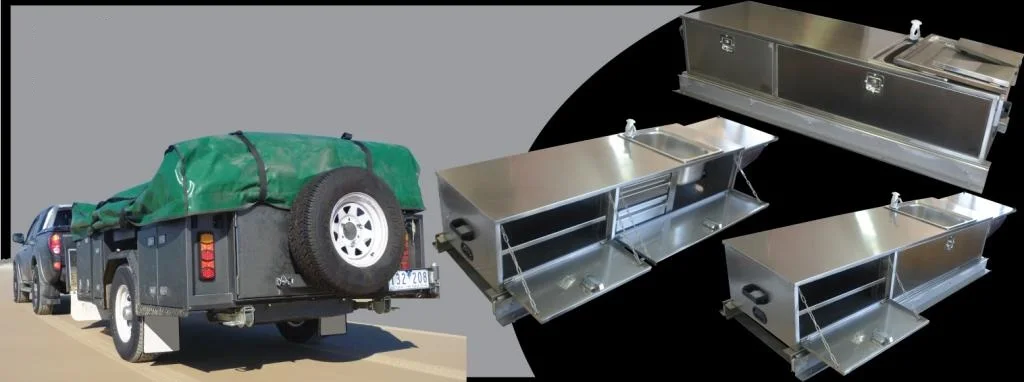 Stainless Steel Camper Trailer Caravan Slide Out Kitchen with 2 Drawers ...