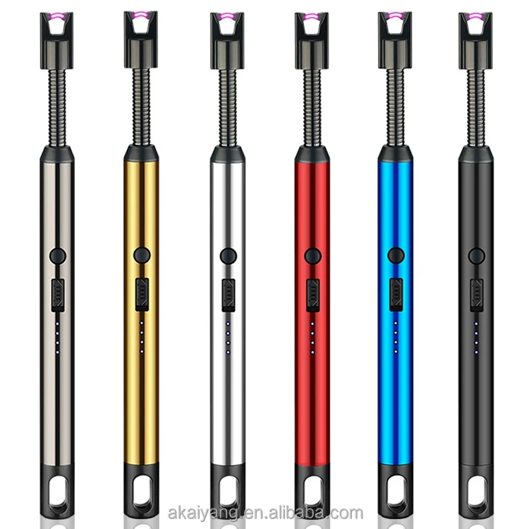 Ky 2024 Hot Metal Bbq Lighter Flameless Windproof Candle Charcoal ...