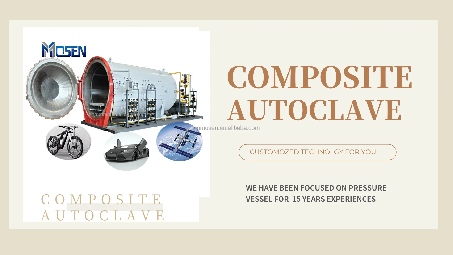 Industrial High Pressure Composite Bonding Autoclave In Aerospace ...