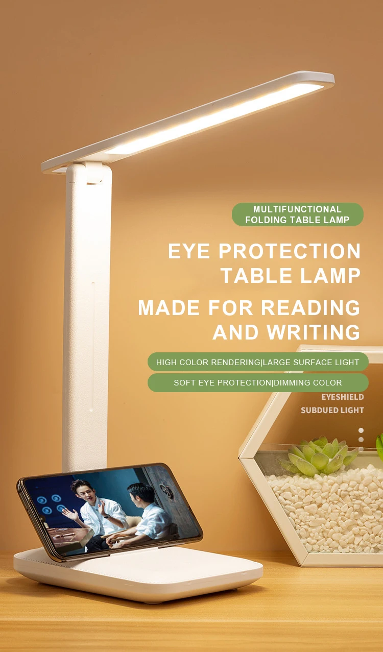 Professional Rechargeable Built-in Battery LED Desk Lamp Reading Office ...
