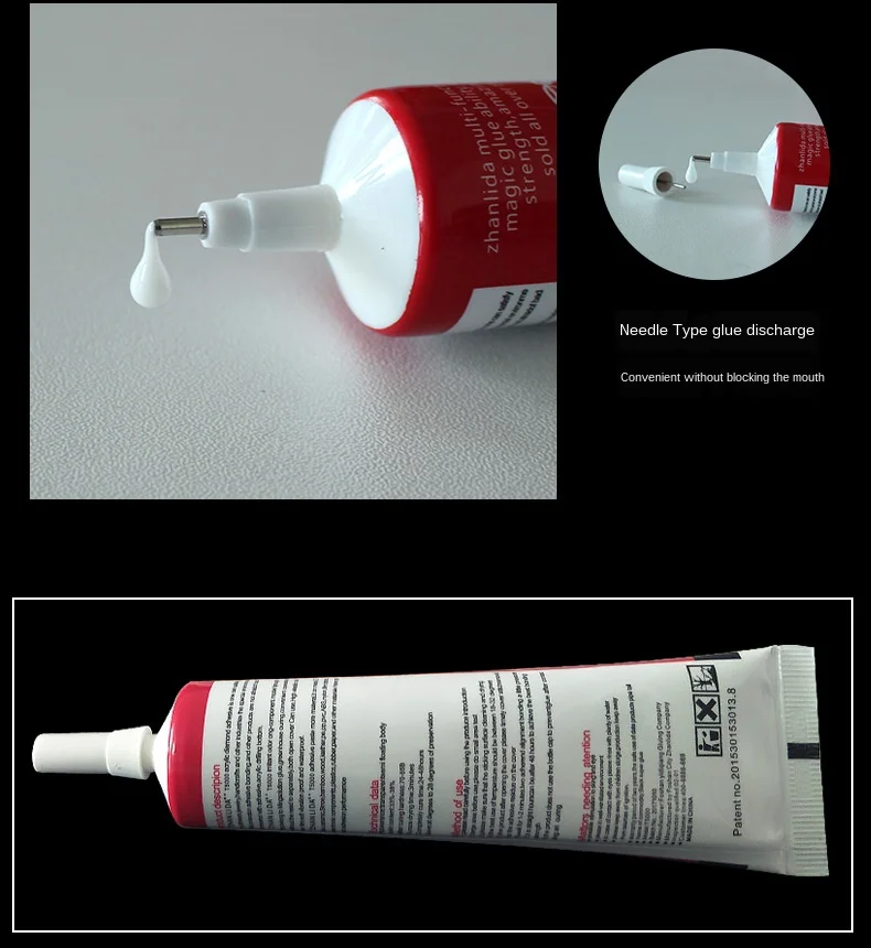 Multipurpose Glue White Soft Zhanlida T5000 50ml Repair Cell Phone Display Screen Back Cover ...