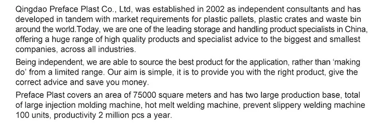 Large Heavy Duty Storage Plastic Logistics Green Pallet Box for ...