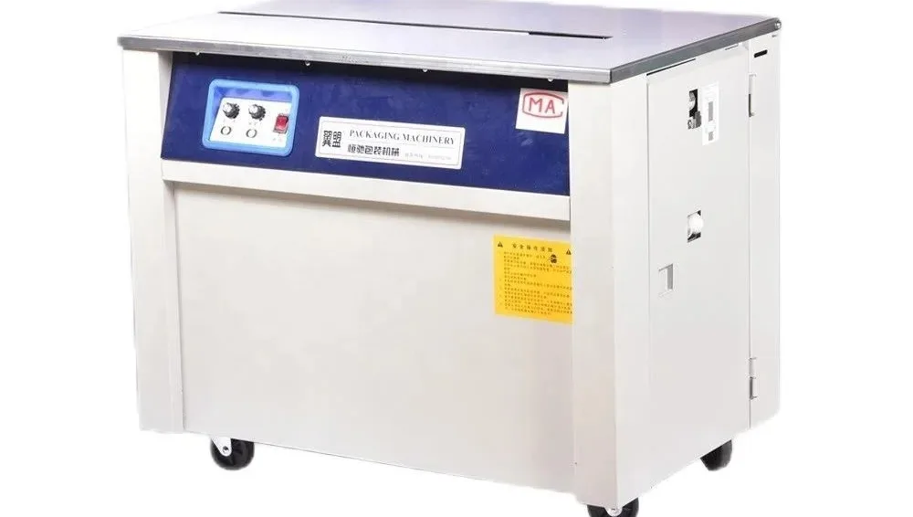 Semi Automatic Carton Box Bundle Strapping Packing Machine Single Motor ...