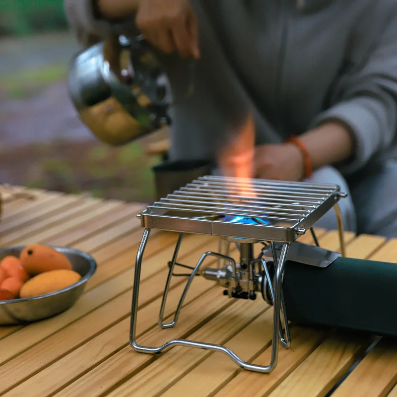 Outdoor Portable Picnic Bbq Rack Mini Folding Stainless Steel Foldable ...