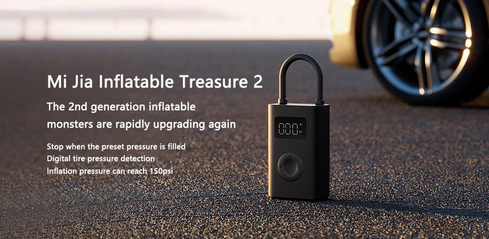 Xiaomi Mijia Air Pump 2 Mjcqb06qw Portable Universal Electric Air ...