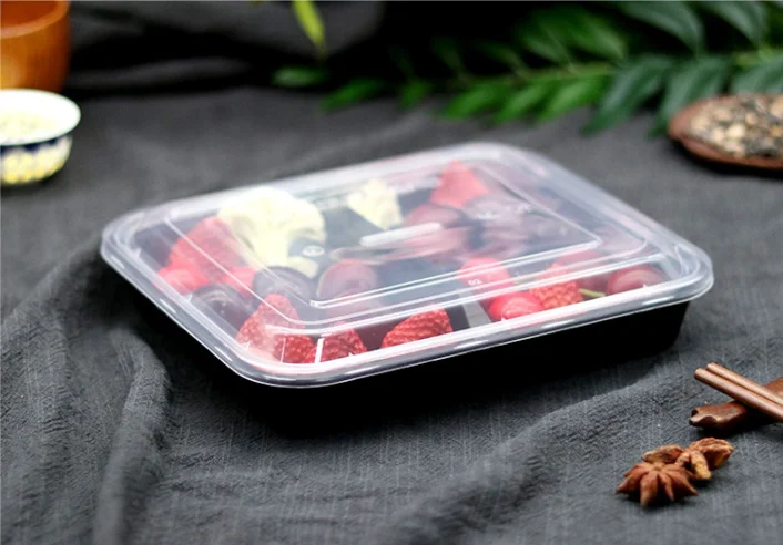 3 Compartment Takeaway Microwavable Container Disposable Plastic Food ...