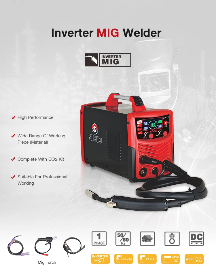 Sihio Semi-automatic Portable Inverter Flux Mig Mma Welding Machine 2 ...