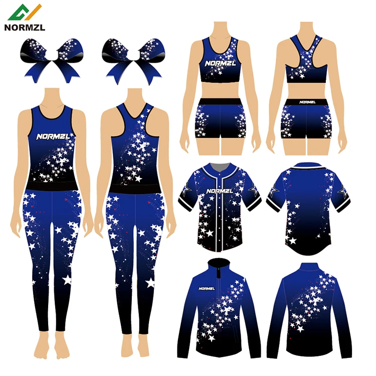 Normzl Customized Cheer Dance Team Tank Top Bra Shorts