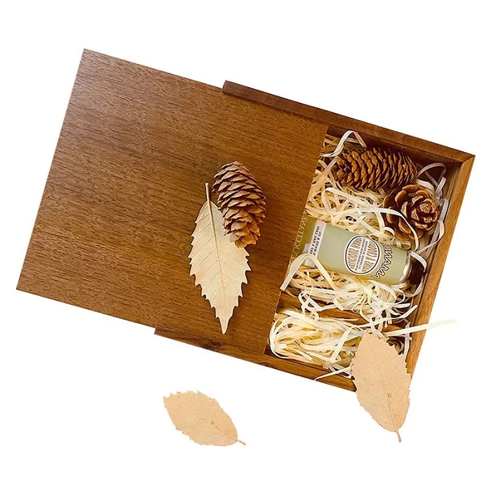 Customized Size And Color Sliding Wooden Gift Box Coin Antique ...