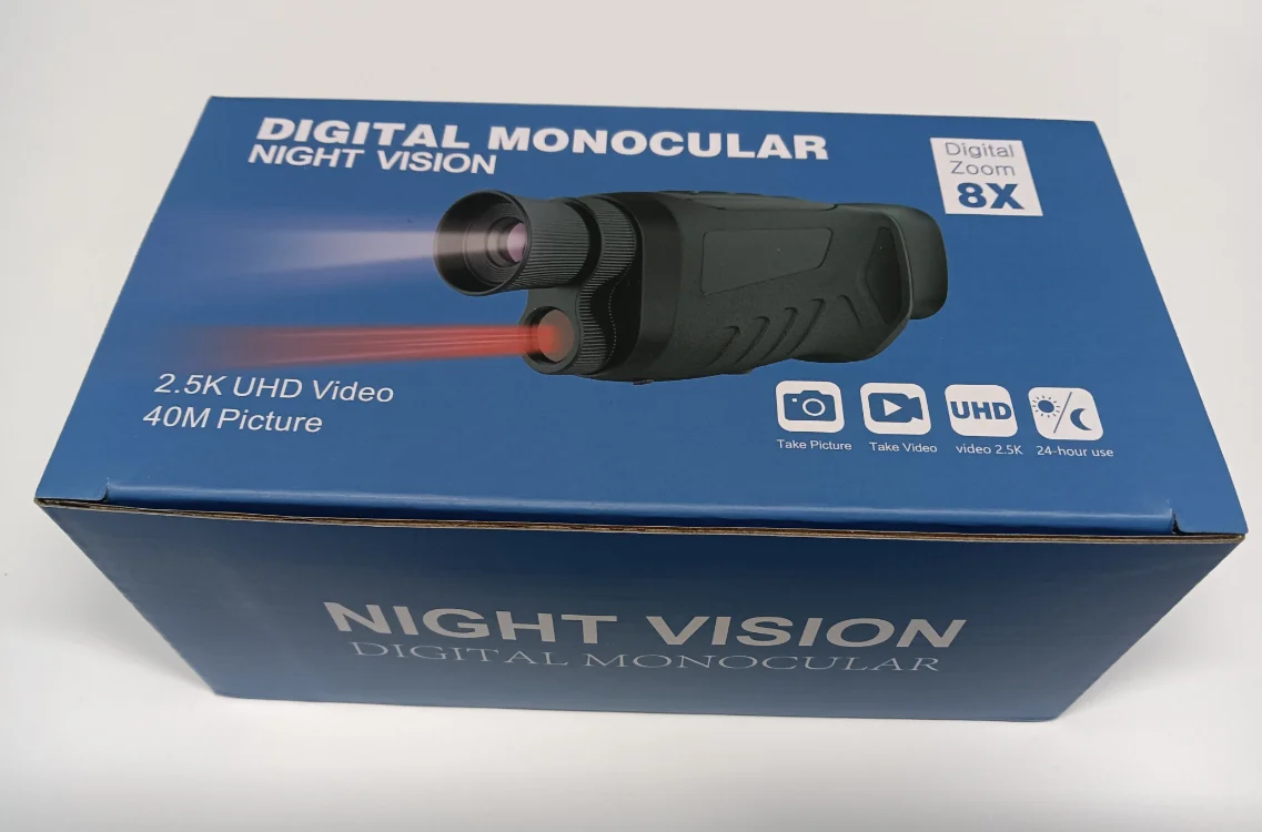 Dt19 Night Vision Monocular 8x Zoom 2inch Screen 2.5k Video For Hunting ...