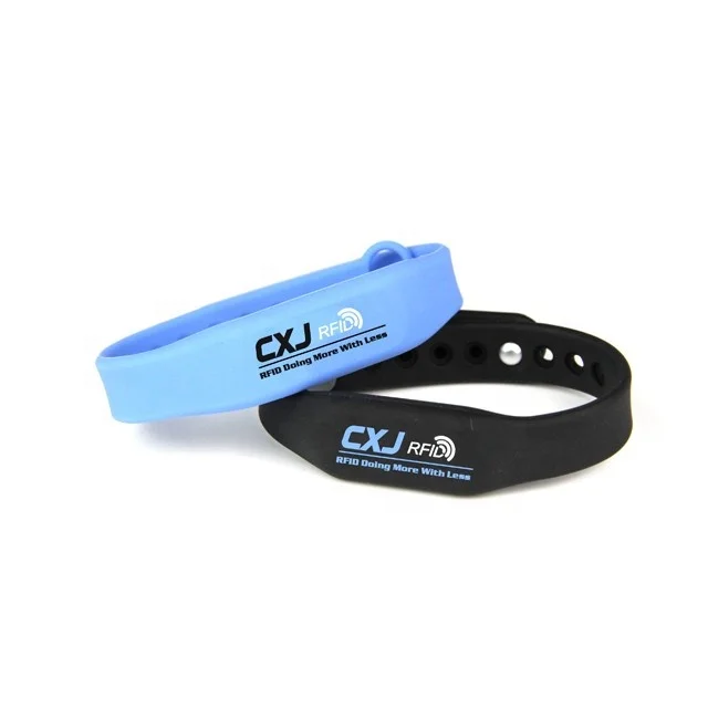Waterproof nfc silicone bracelets rfid cashless payment wristband ...