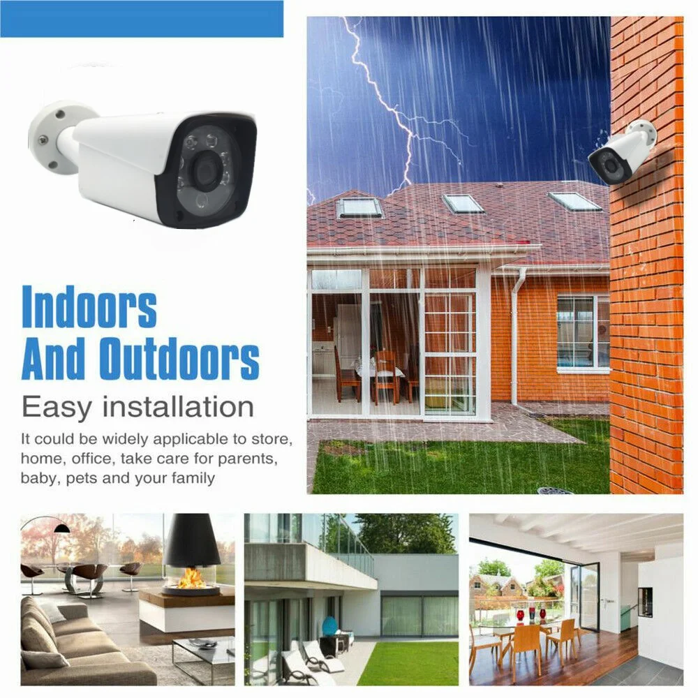 8ch IP WIFI NVR Kit - Outdoor Night Vision Security Cameras